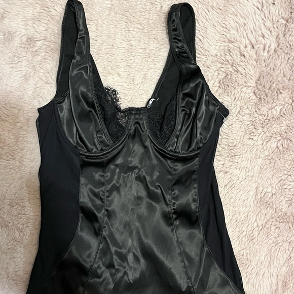 Fashion Nova | Intimates & Sleepwear | Nwt Fashion Nova Black Satin ...